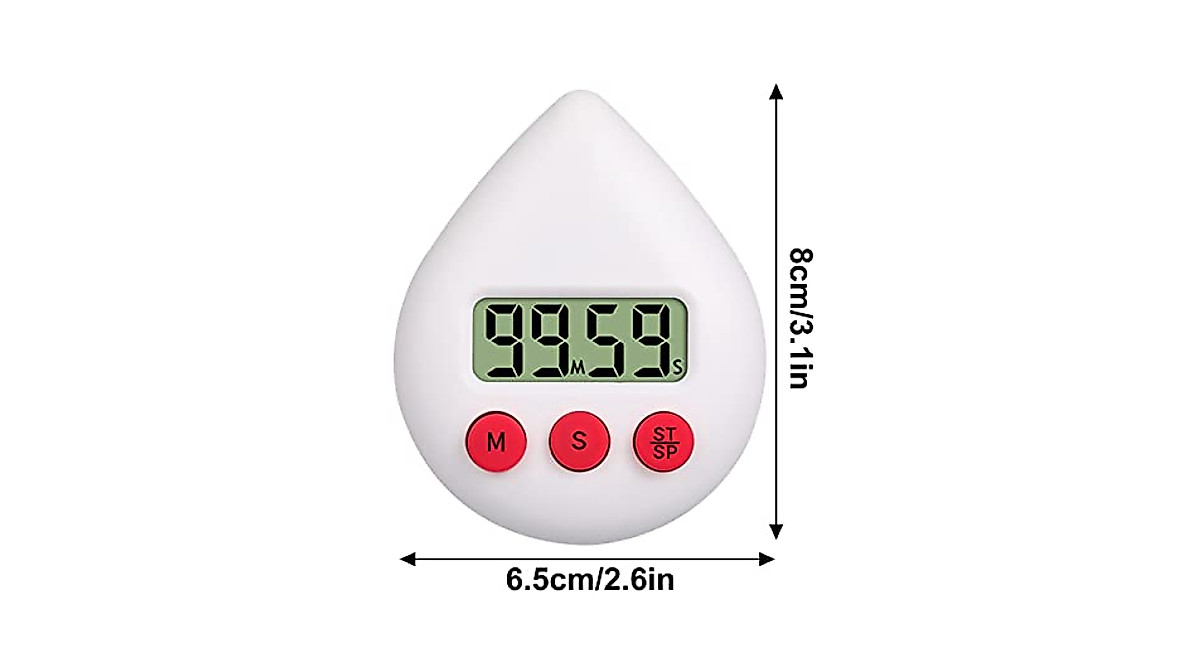 Large Waterproof Timer for Home & Sports - Easy Use