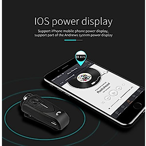 Fineblue F930 Wireless Freedom Business Bluetooth Headset Call Clarity Golden Blue Music No Bound Smart one Drag Two Bluetooth Earphone - Black