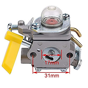 ATVATP 308054077 308054043 Carburetor for Ryobi EX26 SS26 SS30 Carburetor Homelite 308054015 308054028 308054034 309368003 985624001 25cc 26cc 30cc Hedge String Trimmer Blower 900952001 Filter