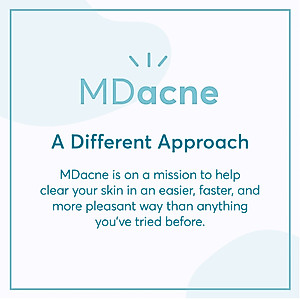 MDacne Hydrating Facial Cleanser with Micronized Salicylic Acid 0.5% - Acne Treatment with Plant-Based Ingredients to Remove Dirt & Oil, Protect Skin & Unclog Pores - Soothes Redness & Inflammation