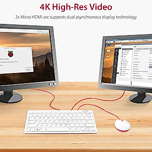Raspberry Pi 400 Computer kit,4GB RAM,with Raspberry Pi 400 Keyboard, Wired Mouse, Micro HDMI Cable, Type-c Power Supply,16GB Card Preloaded with Raspberry Pi OS with 40Pin Cable