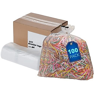 1InTheOffice Shredder Bags 15.8 Gallon, Paper Shredder Waste Bags 15.8 Gal, 100/Box