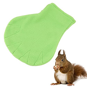 Zerodis Small Animals Calming Glove,Sugar Gliders Comfy Bonding Mitt Anti Bite Pet Handling Glove Grooming Bite Proof Protection Supplies for Hedgehogs Rats Hamsters (Green)