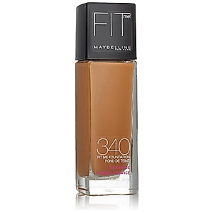 Maybelline New York Fit Me! Foundation, 340 Cappuccino, 1.0 Fluid Ounce