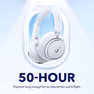 Soundcore by Anker Space Q45 Adaptive Active Noise Cancelling Headphones, Reduce Noise by Up to 98%, 50H Playtime, App Control, LDAC Hi-Res Wireless Audio, Comfortable Fit, Clear Calls, Bluetooth 5.3