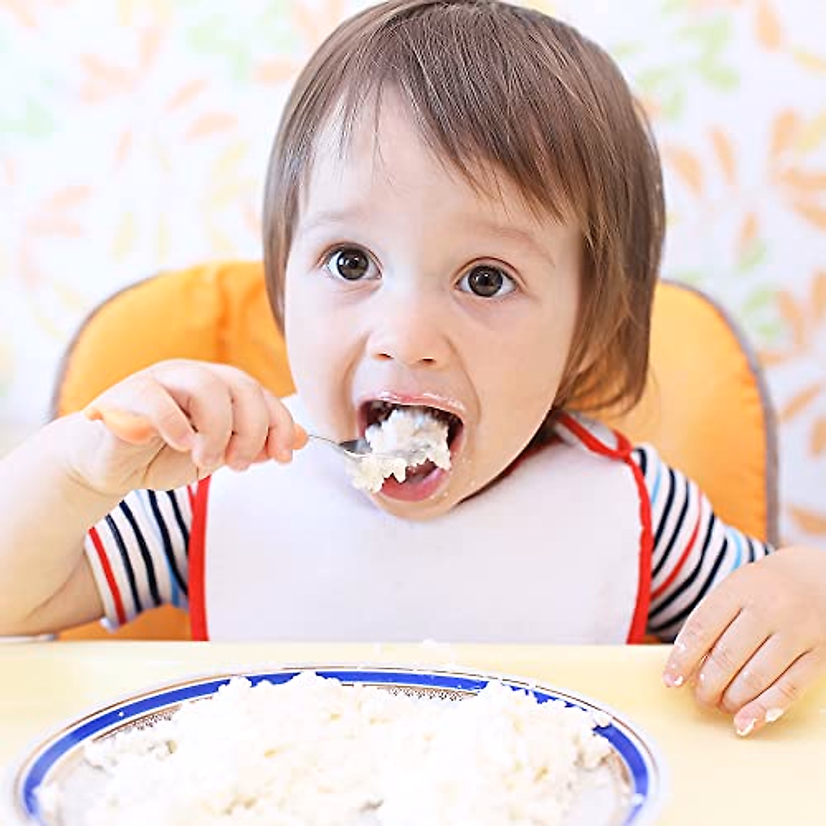 FUNNUO 2 Cartoon Toddler Utensil Sets, Kid Spoon and Fork Set, Stainless Steel Toddler Safe Silverware Set for Children Self-Feeding with Travel Carrying Case BPA Free