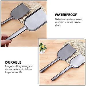 Cabilock 2Pcs Long Ash Shovel Handheld BBQ Charcoal Ash Poker Scoop Oven Ash Shovel Mini Dust Pan for Wood Stoves Campire Fireplace