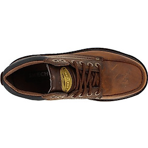 Skechers mens Mariner industrial and construction shoes, Dark Brown, 11 US