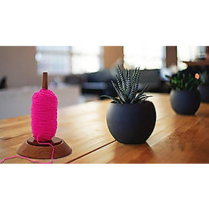 BarvA Yarn Holder Knitting Crochet Spindle with Advanced Metal Twirling Mechanism
