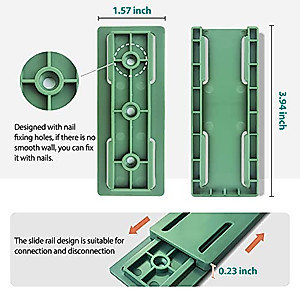 12 Pcs Self-Adhesive Desktop Socket Fixer, Adhesive Punch-Free Socket Holder, Desktop Cable Management, Slide-in Desktop Socket Fixer for Home Kitchen Bathroom Office