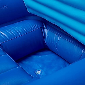 Swimline 15181SF Inflatable Swimming Pool or Lake Floating Lounger Cooler Couch with 2 Built-in Cupholders and Onboard Ice Cooler, Blue (2 Pack)