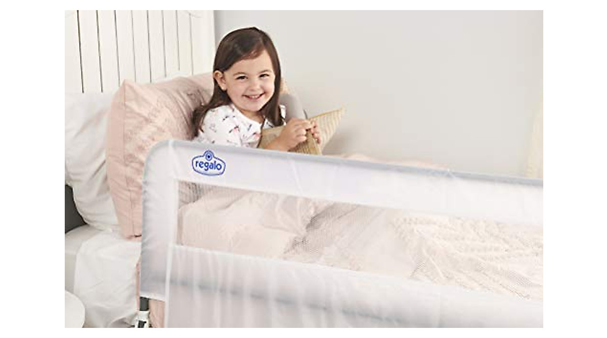 Regalo Hideaway 54" Extra Long Bed Rail - Safe Sleep