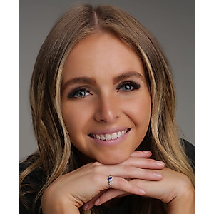 Precious Pieces Sterling Silver October CZ Simulated Birthstone Baby Ring with Heart for Little Girls, Kids and Toddlers (Size 4)