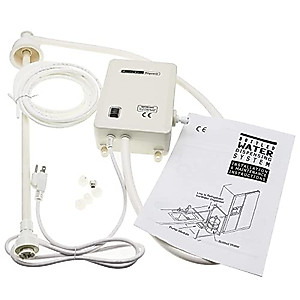 FlowFluid Bottled Adjustable Drinking Water Pump System Single-Tube Power 25W, Bottled Water Dispensing 2L Flow Electric Water Pump for 5 Gallon Bottle Water for Coffee,Refrigerators,Ice Maker,Faucet