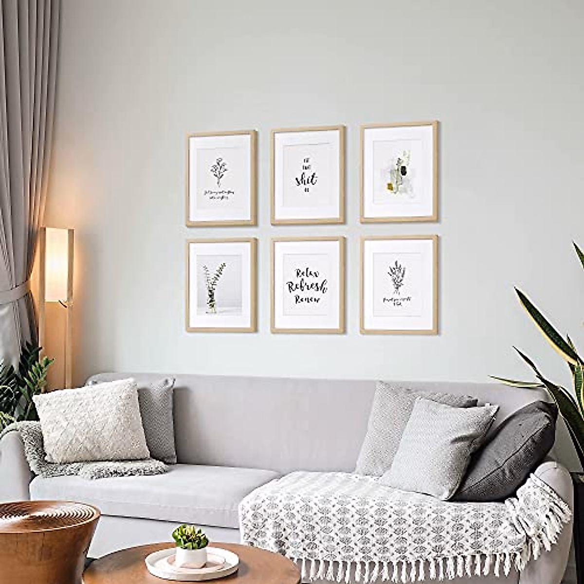 Afuly 11x14 Picture Frame & 2 Tier Macrame Shelf