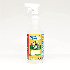 Absolutely Clean Amazing Bird Poop Remover - Just Spray/Wipe - Safely & Easily Removes Bird Messes - Use Indoor/Outdoor - Made in The USA