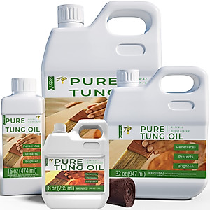 Godora 16 oz Pure Tung Oil for Wood Finishing, Wood Sealer for Indoor & Outdoor Favored by Craftsmen, Waterproofing Tung Oil for Wood Products, Perfect Food Safety Tung Oil for Furniture & Countertops