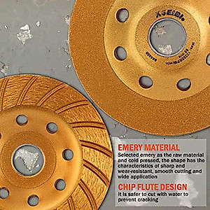 KSEIBI 644052 Super Turbo Diamond Cup Wheel 4-1/2 Inch (115 mm)