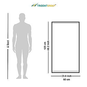 TRIDENT Bath Towel 6 Pack (24" x 50"), Generously Sized Thick Towels, Soft, Super Absorbent and Fast Drying, No Fading Multipurpose Use for Sports, Travel, Fitness, Yoga, Daily Use, Lilac