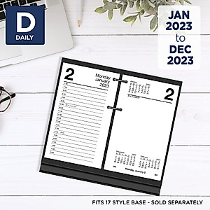 AT-A-GLANCE 2023 Daily Desk Calendar Refill, 3-1/2" x 6", Loose Leaf (E71750)