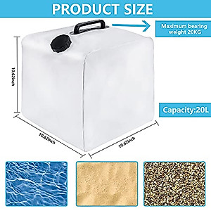 2 Pack Heavy Duty Pool Weight Plastic Sand Bags, Universal Pool Weight for Above Ground Entry Systems, Steps and Ladders