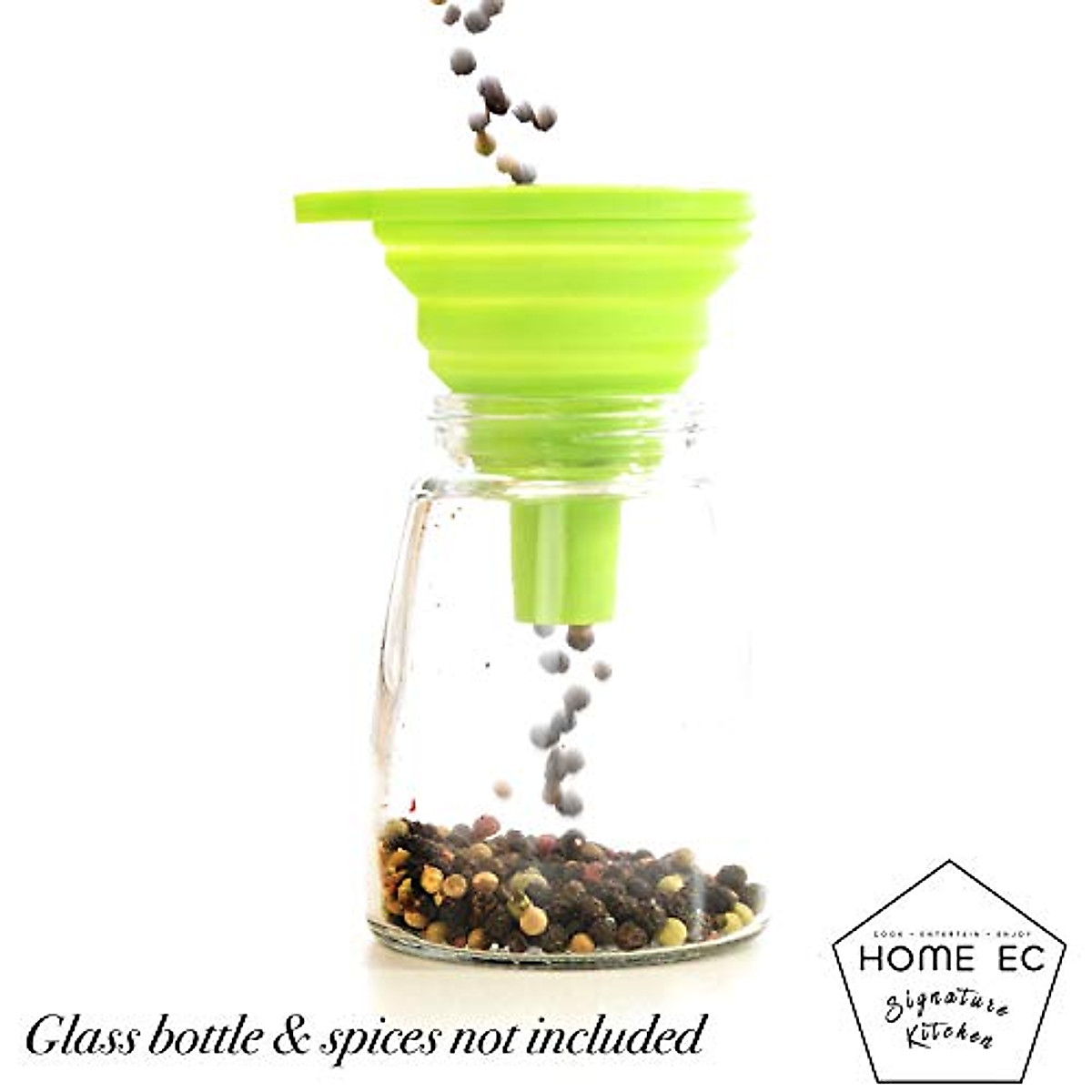 Home EC Kitchen Funnel, 2 Pack Collapsible Funnels for Filling Bottles, funnels for Kitchen use, Small Funnel for Filling Small Bottles, Funnels for Automotive use, Canning Funnel - Mushroom Funnel