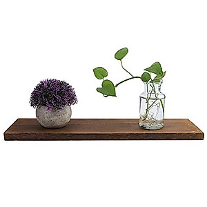 A sixx Floating Wood Shelf,Wall Mounted Storage Shelves Floating Shelf Wood Storage Rack Display Organizer for Home Living Room Solid Wood Floating Shelves(50*14*2cm)