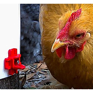 Cruzadel 12 Pack - Horizontal Side Mount Automatic Poultry Nipples - Drinker Waterer for Chicken or Quail