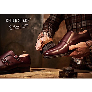 Cedar Space Cedar Shoe Trees for Men, 7.5-14 Sizes Cedar Shoe Trees, 2 Pairs Wooden Shoe Stretcher Tree, 2 Pairs, CS42 -US Size Men9