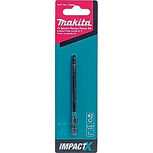 Makita A-96855 Impactx #2 Square Recess 3-1/2″ Power Bit