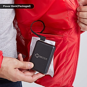 ANTARCTICA Heated Jacket, Lightweight Heating Jackets with 5V/3A Power Bank, 5 Areas Heating Winter Coat for Men and Women