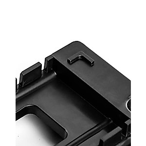 Qwork Antistatic ESD Circulation Rack Shelf, PCB Tray ESD Shelf Circulation Rack, 25 Slot Storage Stand Circuit Board Holder, Plastic, Black, 2 Pack