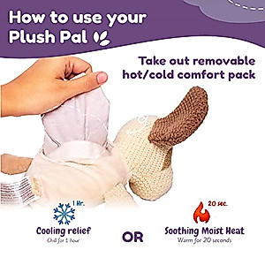 WILD BABY Giraffe, Dog and Bunny Stuffed Animal Bundle - Heatable Microwaveable Plush Pal with Aromatherapy Lavender Scent for Kids