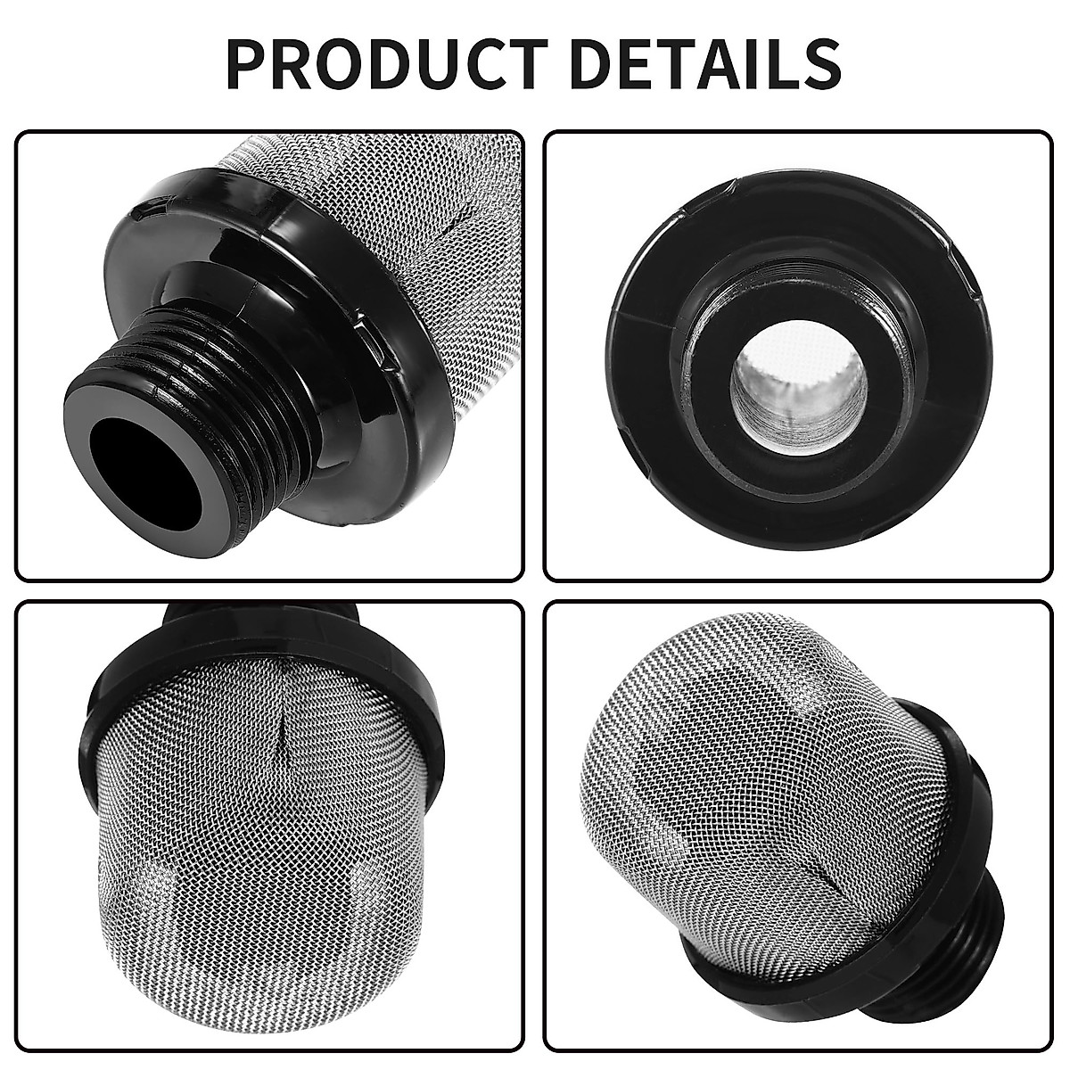 4 Packs 288716 Airless Paint Sprayer Inlet Suction Strainer, 3/4 Inch Thread, Compatible with Magnum X5 LTS15 X7 LTS17 ProX7 ProX17 ProX9 ProX19, Replaces 243-082, 243082, 195697