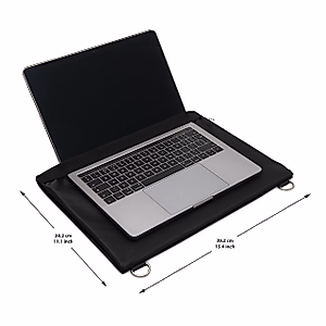 GARMISH Laptop Harness - Walking Desk-Hands Free Portable Wearable Desk with Adjustable Straps for up to 16" Laptop, MacBook, Notebook- Complete with Microfiber Cloth