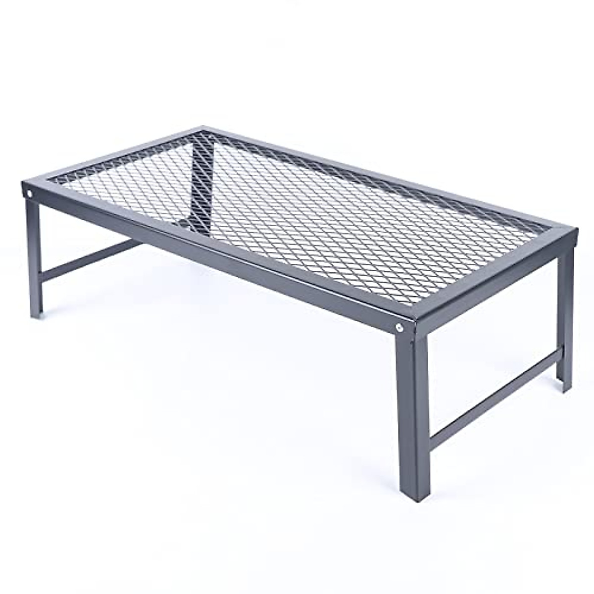 Folding Campfire Grill with Legs, Portable Camp Grill Grate, over Fire Camping Grill, for Outside Picnic BBQ