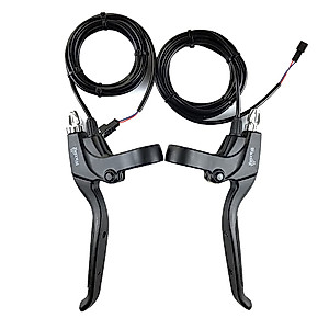 Ebike WUXING 115PDD E Brake Lever Electric Bicycle E-Scooter Bicycle Cut Off Power Brake 2 Pin SM Connector for MTB Road Bike Conversion Kit