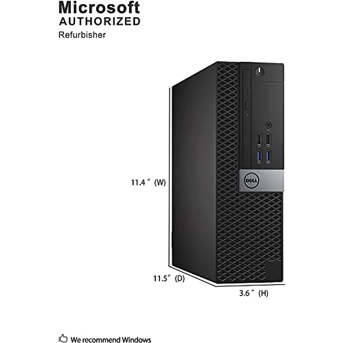 Dell OptiPlex 7040 Small Form Factor PC, Intel Quad Core i7-6700 up to 4.0GHz, 16G DDR4, 512G SSD, Windows 10 Pro 64 Bit-Multi-Language Supports English/Spanish/French (Renewed)