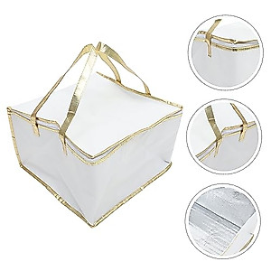 Baluue Cake Insulation Bag Pizza Delivery Bags Groceries Insulated Shopping Bags Insulated Basket Tote Bags Tote Backpack Tote Food Storage Bag Thermal Food Bag Food Pouch