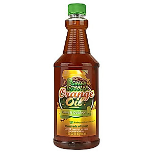 Green Gobbler All-Natural, Cold Pressed Concentrated Orange Oil for Home and Outdoor Multi-Purpose Cleaning- Hundreds of Uses, 32 oz