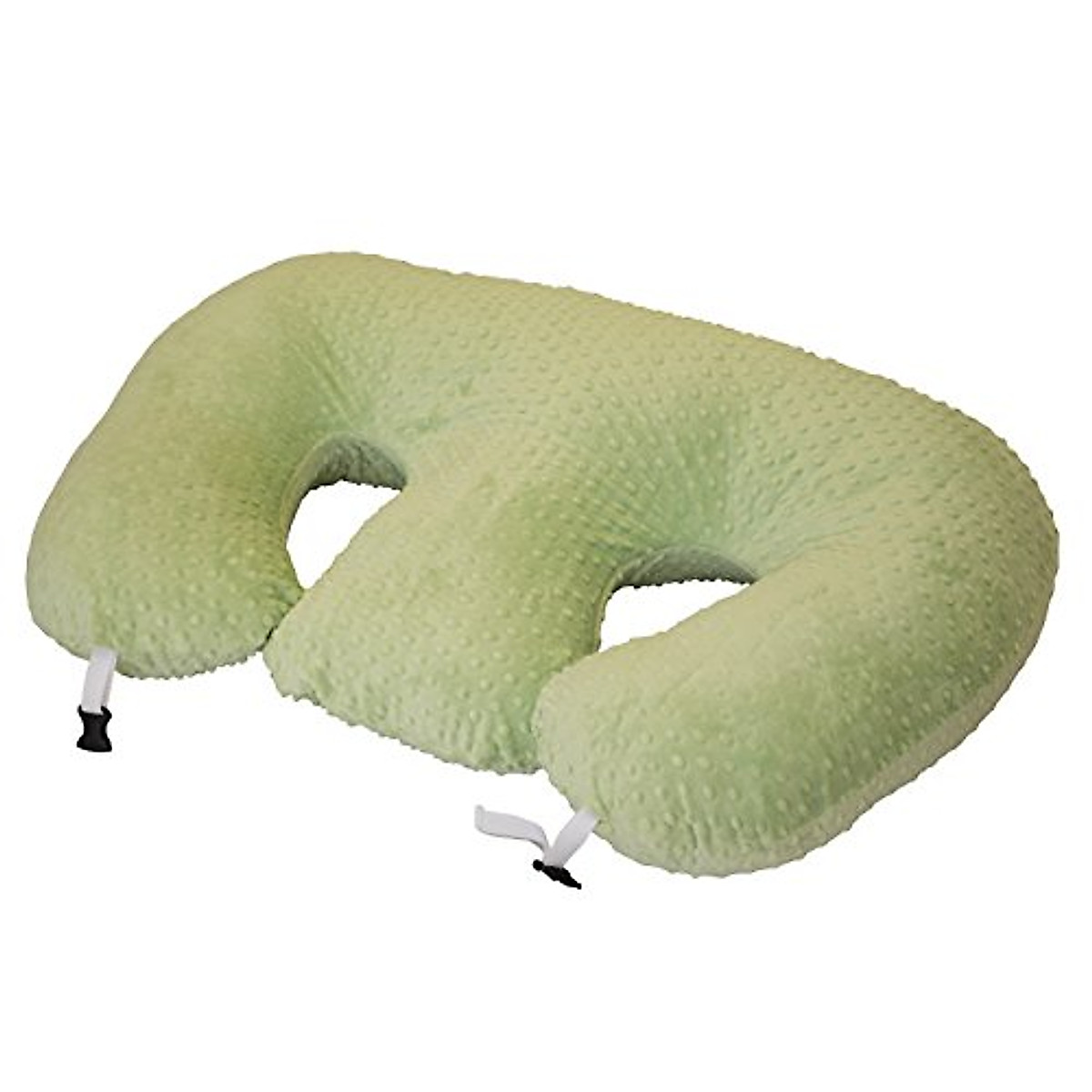 Twin Z Pillow Green, The Only 6 in 1 Twin Pillow for Breastfeeding, Bottlefeeding, Tummy Time and Support, A Must Have for Twins