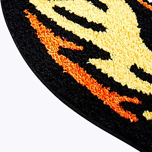 Ouyattle This is Fine Dog Rug, 2x3 Tufted Throw Rugs Non Slip Washable, Cute Funny Small Area Rugs for Bedroom Living Room Dorm, Cool Aesthetic Funky Shaggy Bathroom Rugs Funny Gift for her/him