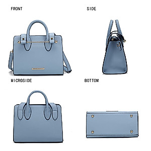 MKF Collection Crossbody Shoulder Handbag for Women, Vegan Leather Top-Handle Satchel Purse bag