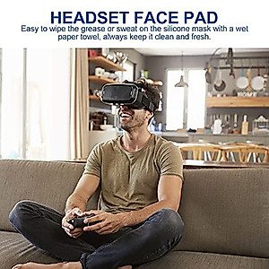 1pc Vr Eye Pads Vr Face Cover Silicone Headset Face Headset Face Cover Headset Face Pad Silicone Mask Silicone Face Mask Vr Face Mask Comfortable Face Cushion