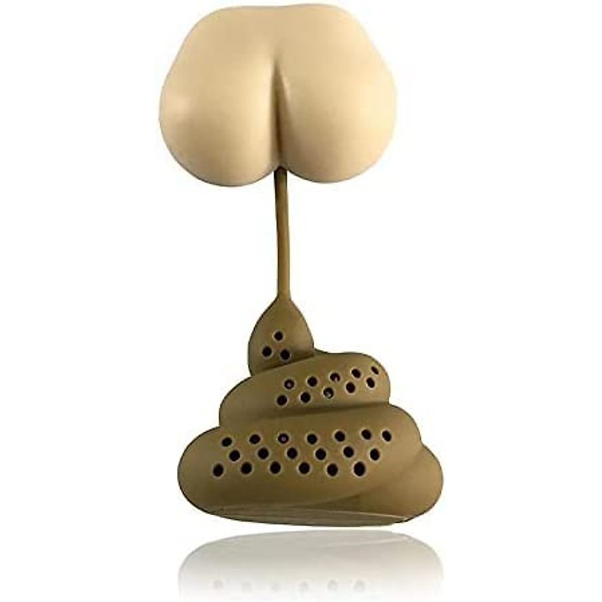 1Pcs Reusable Silicone Tea Infuser, Creative Poopy Shaped Funny Herbal Tea Bag Reusable Coffee Filter Diffuser Strainer Tea Accessories