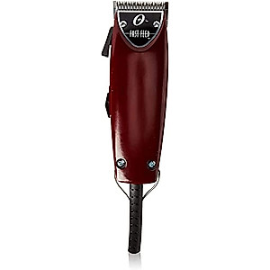Oster Fast Feed Adjustable Pivot Motor Clipper 76023-510 with 8 Piece Guide Comb Set and Neck Duster
