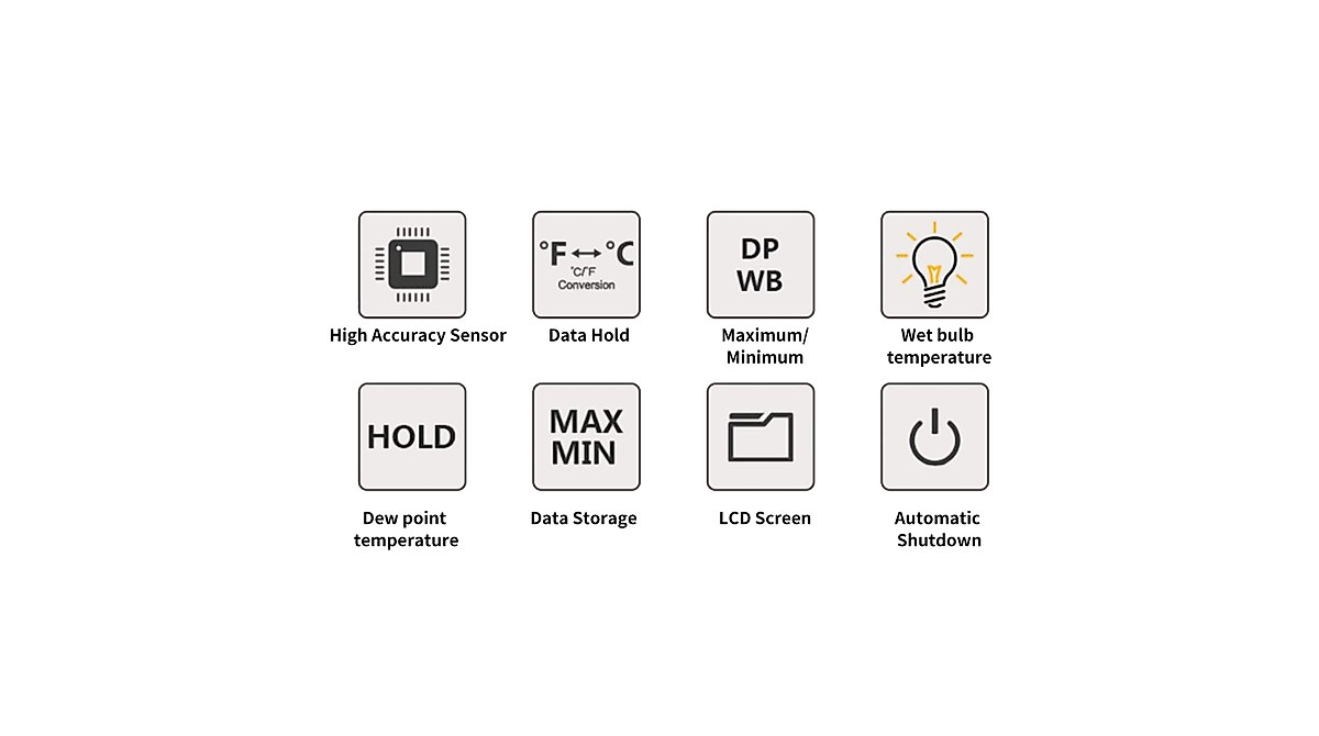 HT-86 Portable Digital Humidity and Temperature Meter - Walfront