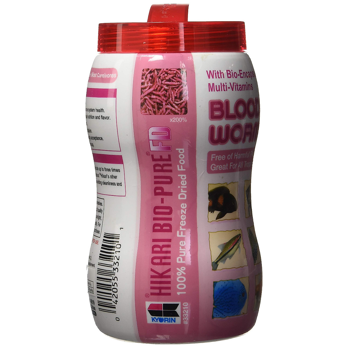 Hikari Bio-Pure Freeze Dried Blood Worms For Pets, 1.58-Ounce