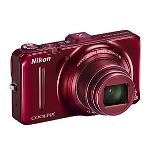 Nikon Coolpix S9300 16.0 MP Digital Camera - Red