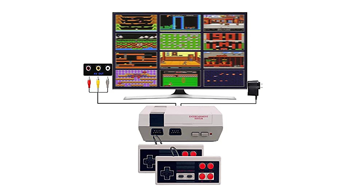 Retro Game Console - 620 Classic Games & 2 Controllers